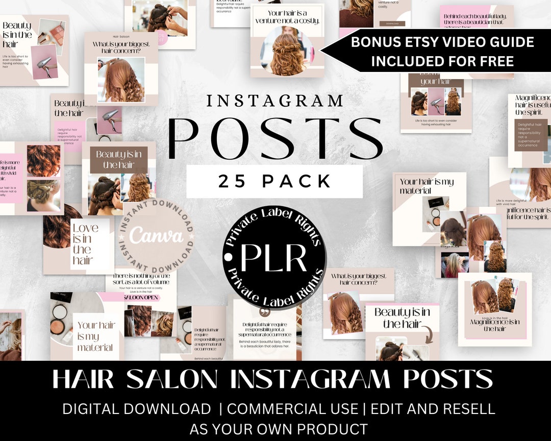 Instagram Templates | Instagram Feed | Plr Instagram Planner | Plr ...