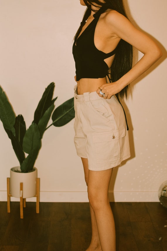 y2k beige cargo - Gem
