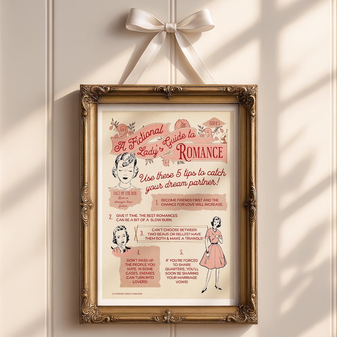 Romance Tropes Art Print – Fictional Lady's Guide to Romance ...