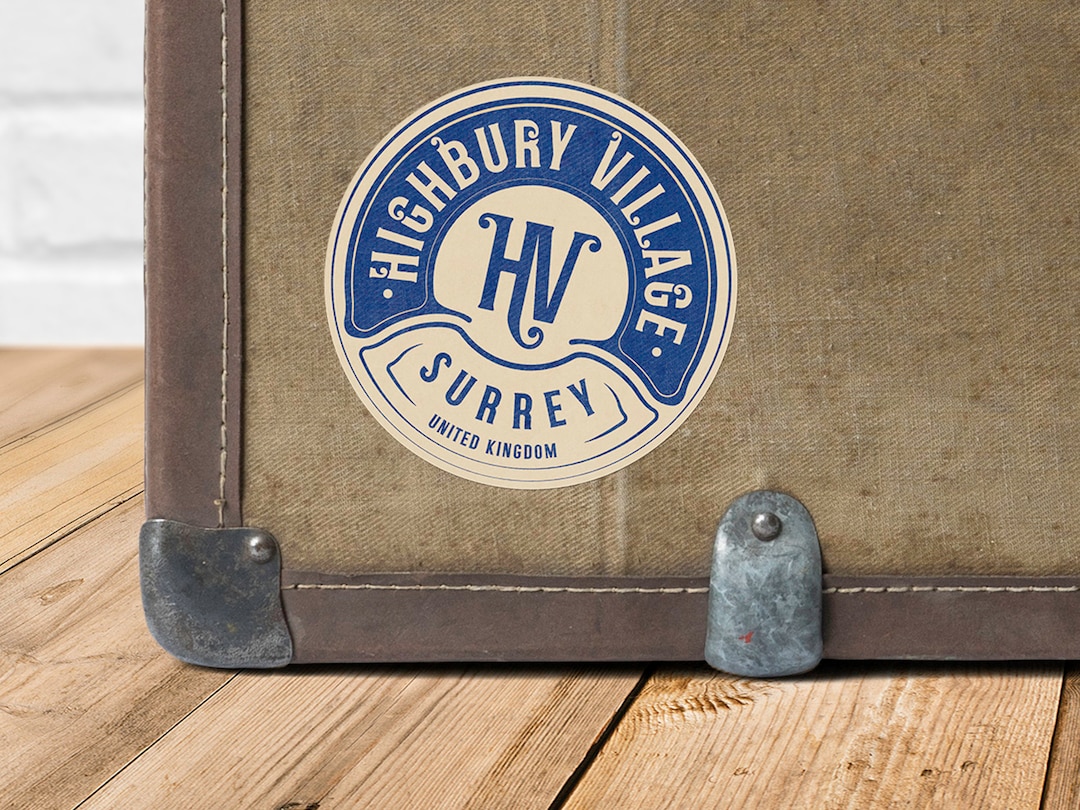 Emma Vintage Travel Sticker – Fictional Destinations Travel Stickers ...