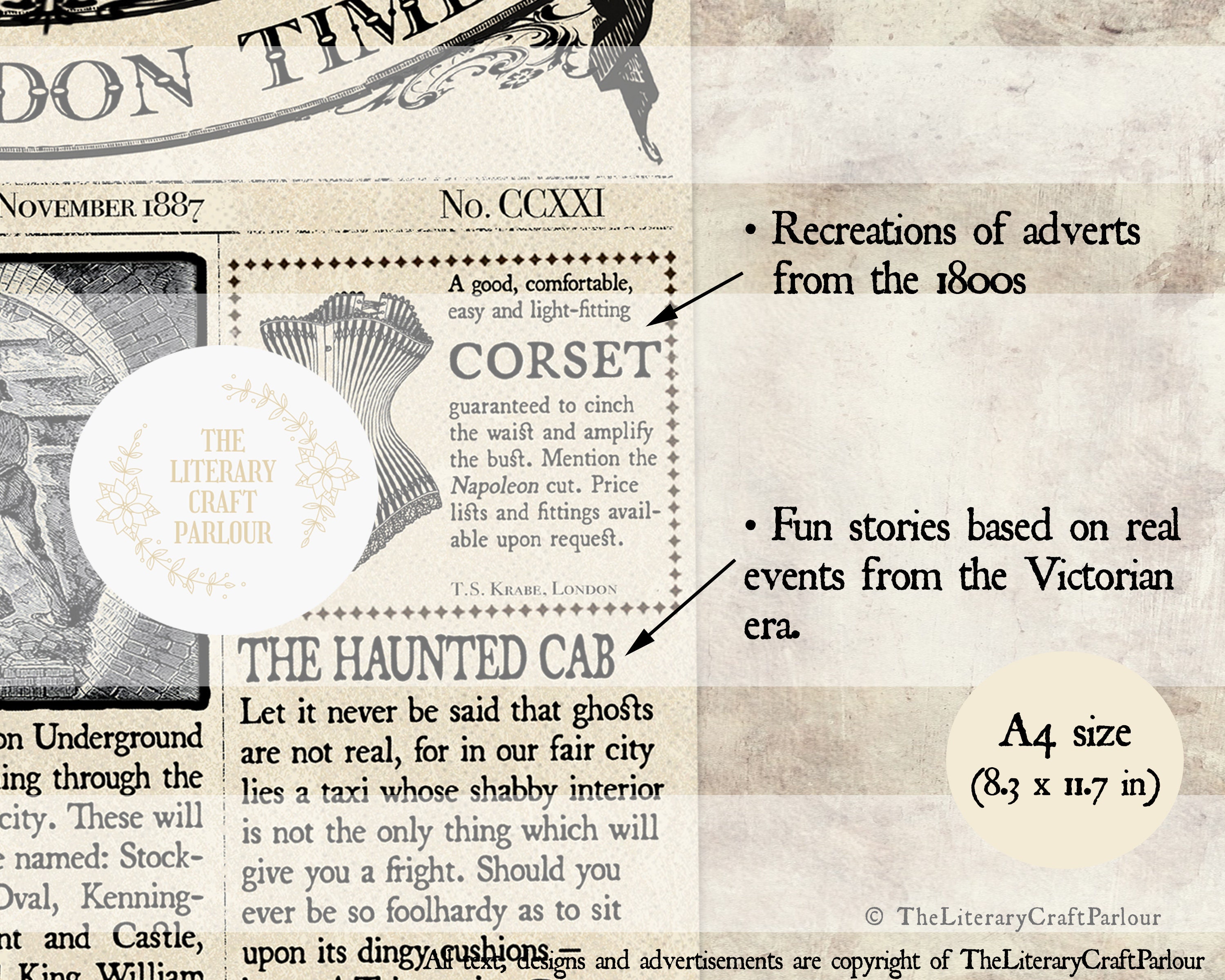 Victorian Style Sherlock Holmes Newspaper Vintage Style Junk - Etsy