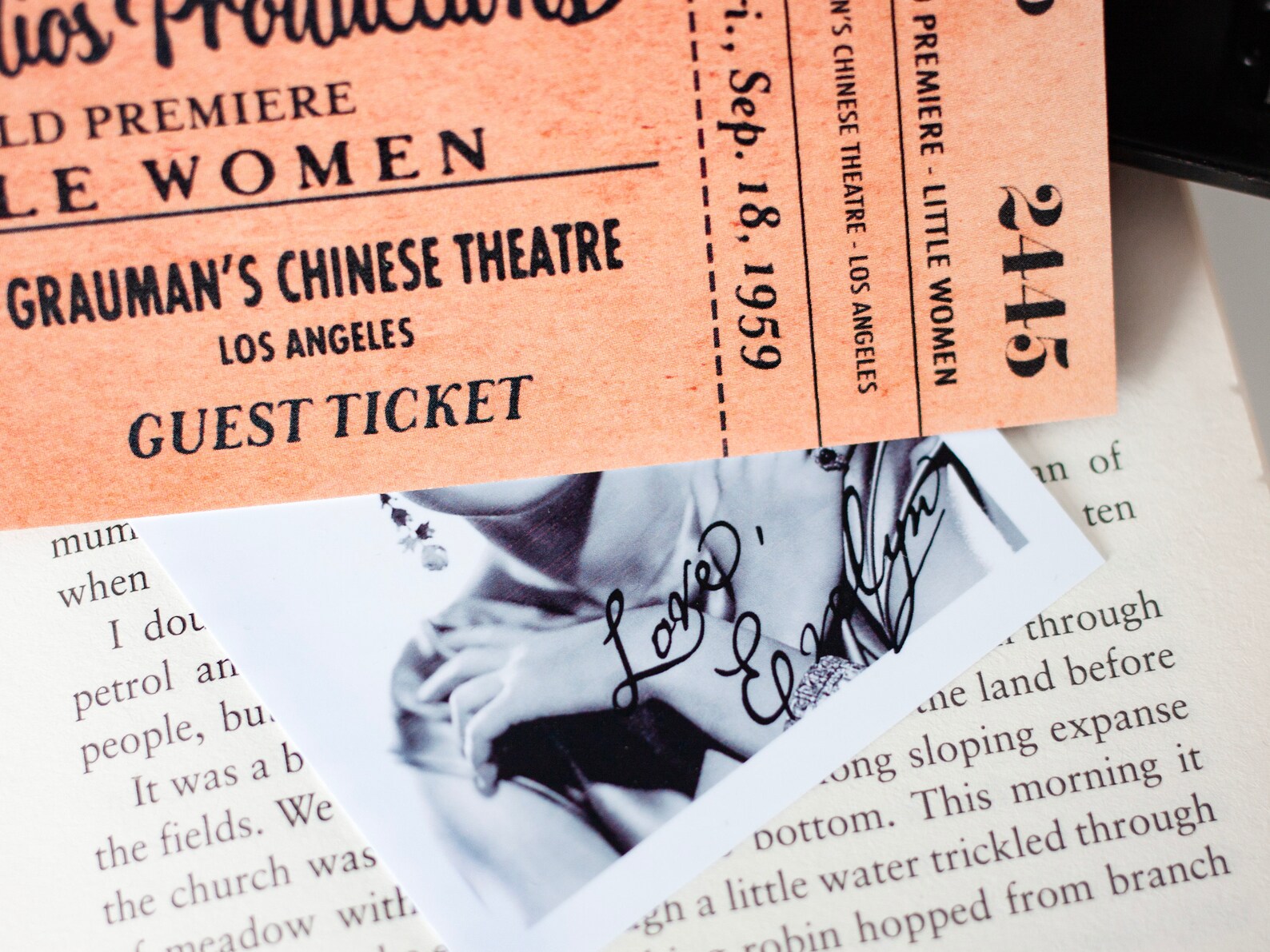 Old Hollywood Movie Ticket Bookmark – Vintage Hollywood Ephemera ...
