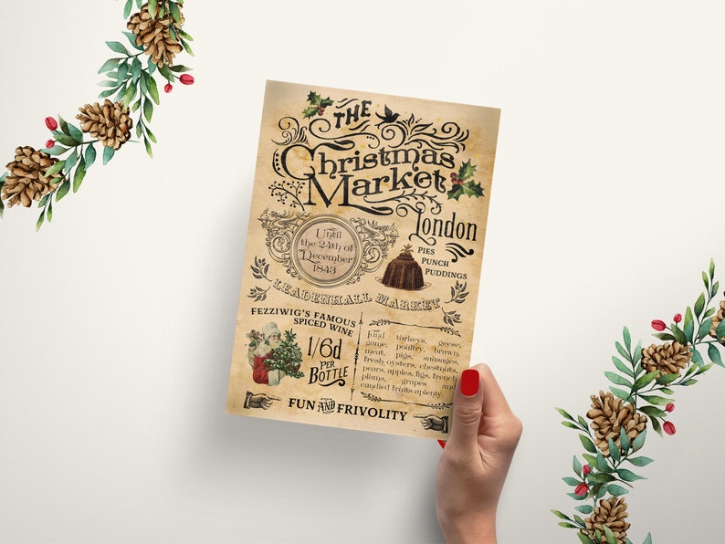 Charles Dickens Christmas Art Print A Christmas Carol - Etsy