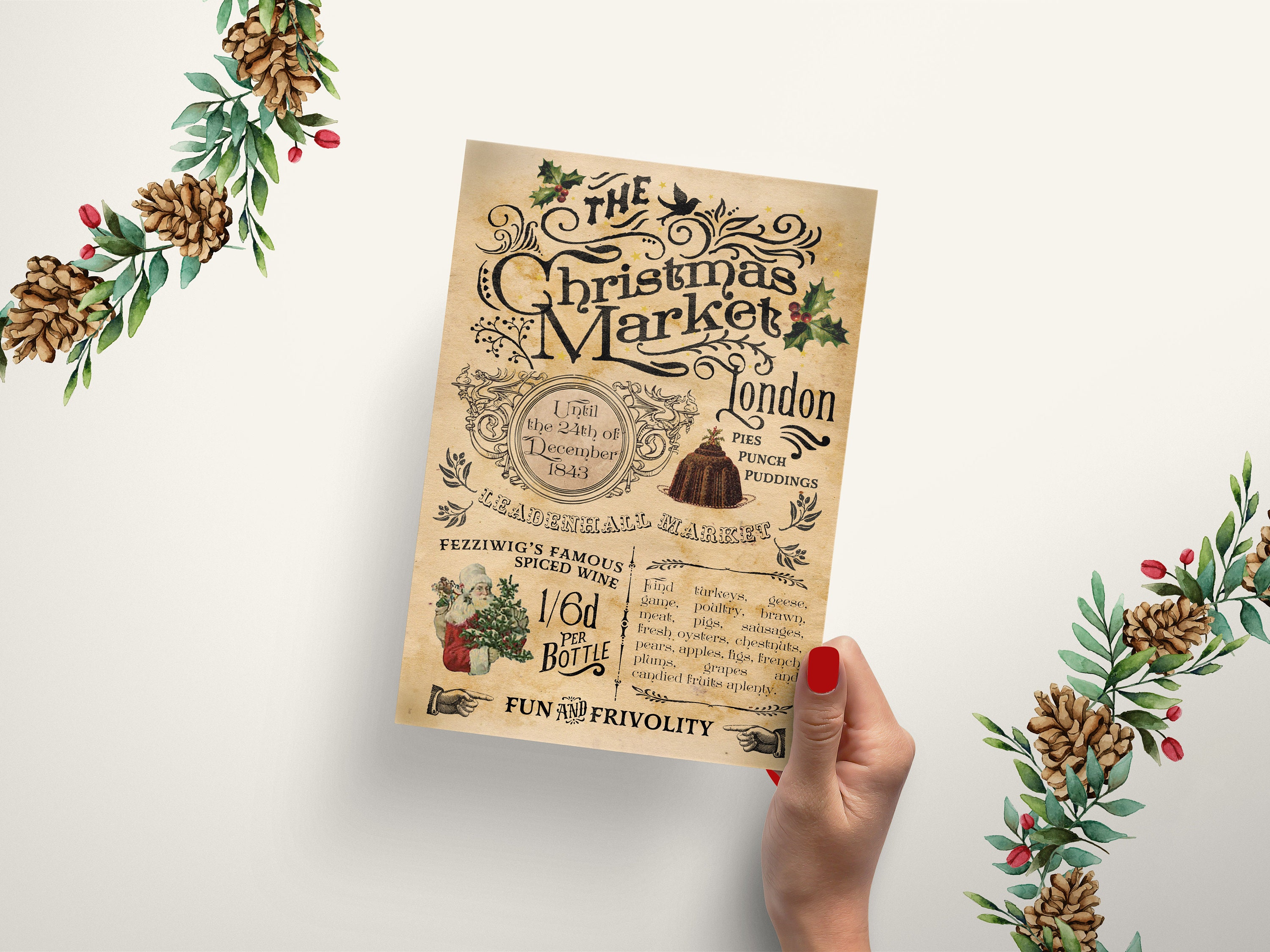 Charles Dickens Christmas Art Print A Christmas Carol - Etsy