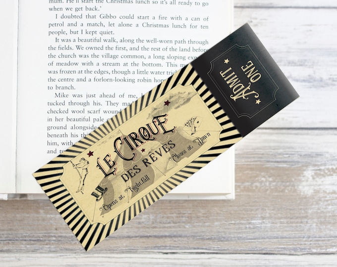 Magical Circus Ticket Bookmark – Fantasy Bookmark – Victorian London - Etsy