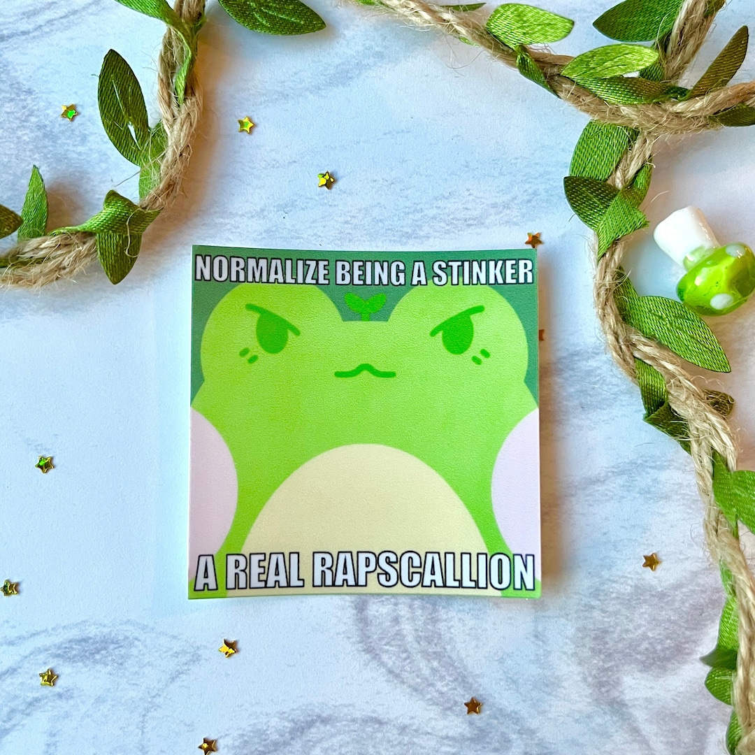 Frog normalize Being A Stinker Meme Vinyl Sticker - Etsy Frog normalize Being A Stinker Meme Vinyl Sticker - Etsy
