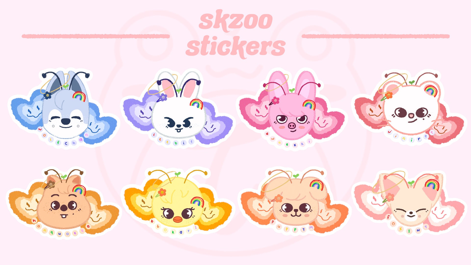 Stray Kids SKZOO Vinyl Stickers - Etsy