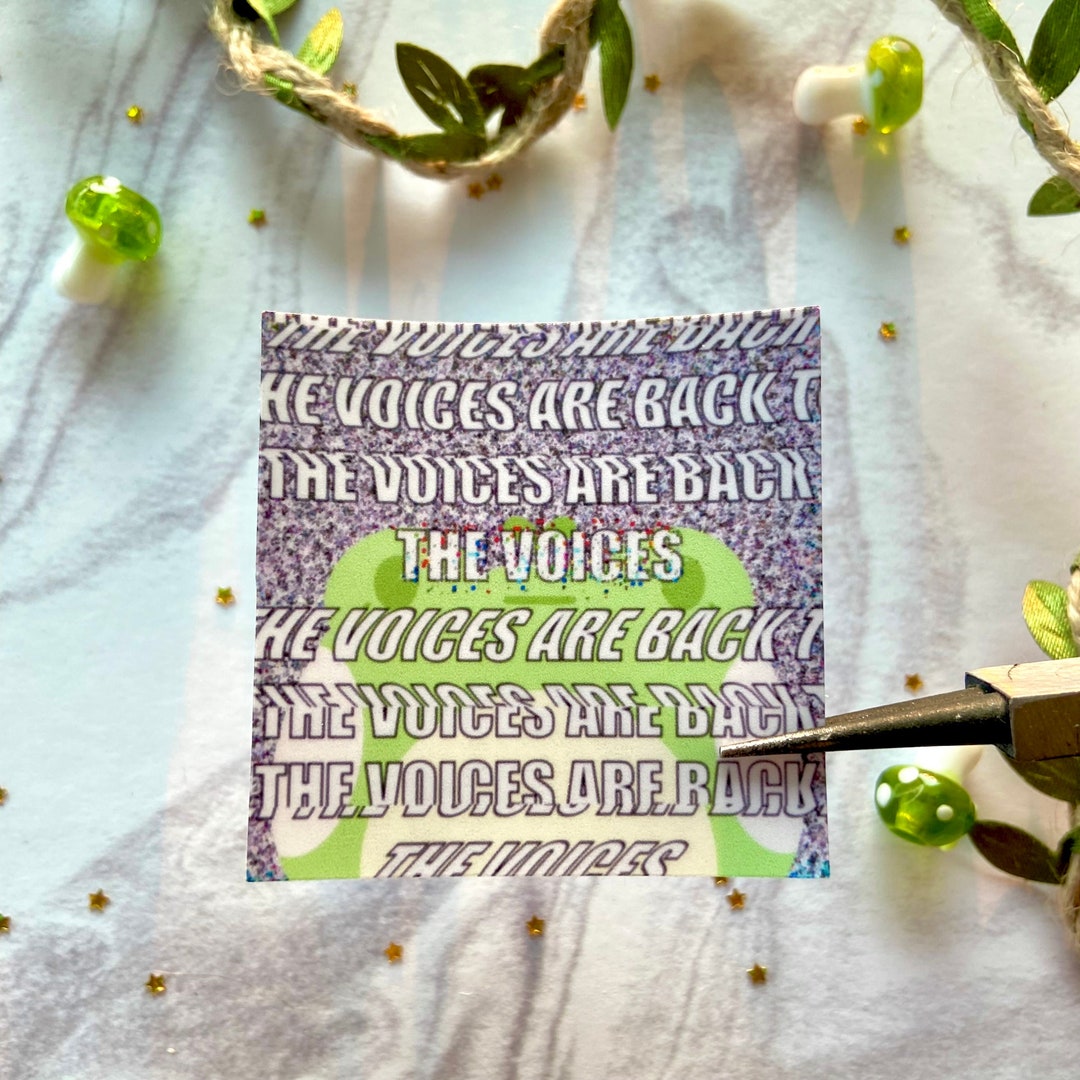 Frog the Voices Are Back Meme Vinyl Sticker - Etsy