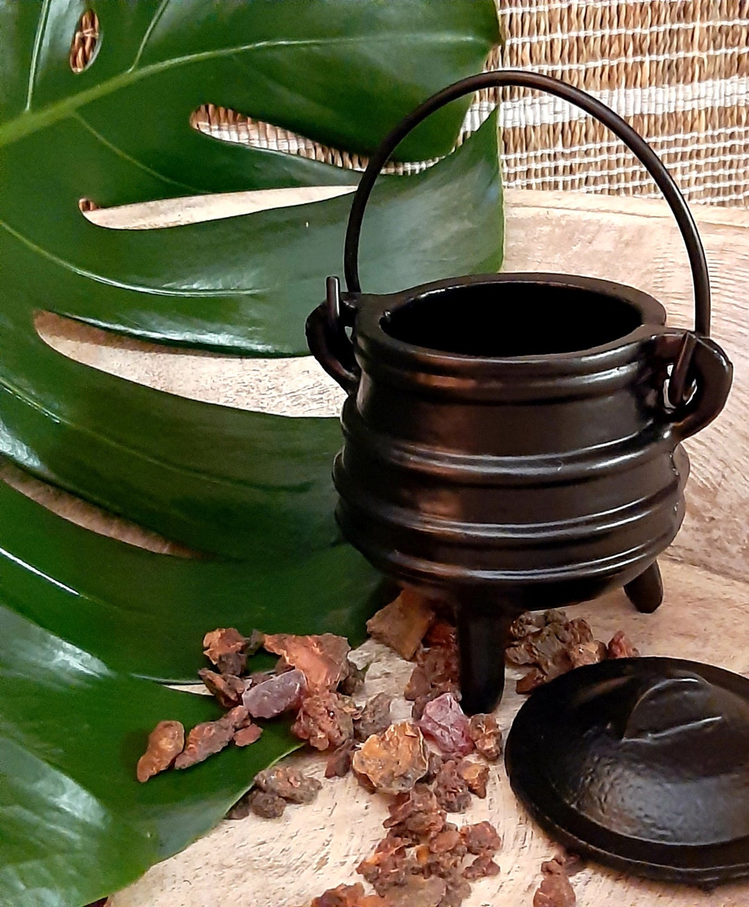 Cast Iron Cauldron, Incense Burner, Spiritual Offering, Resin Burner ...