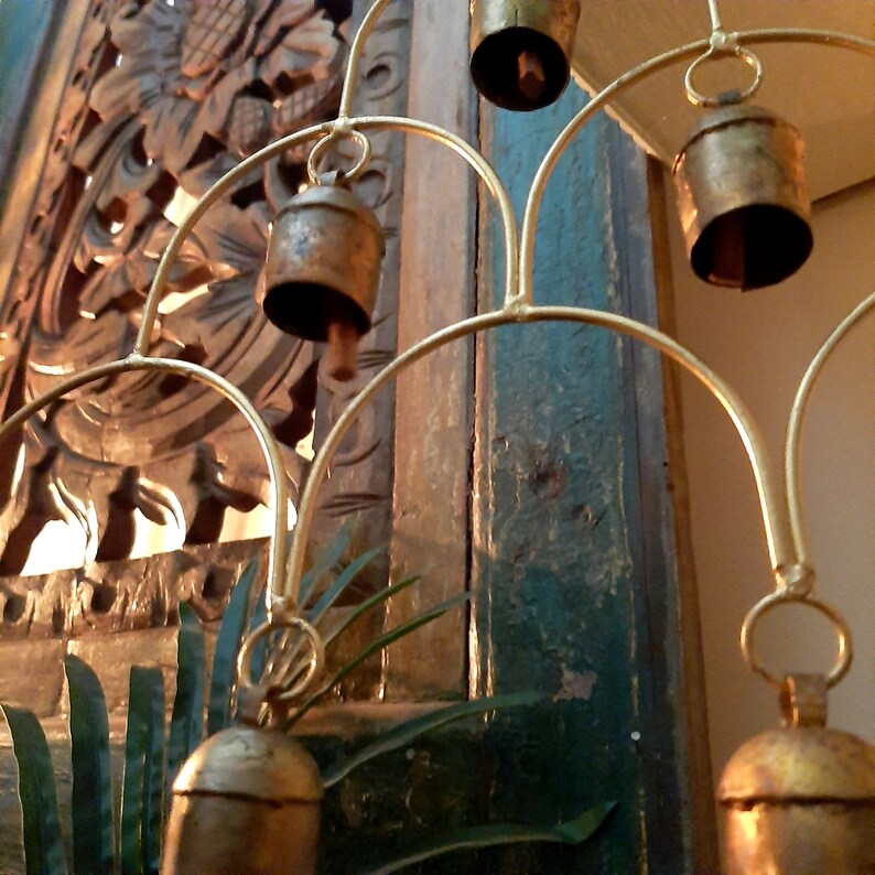 Indian Hanging Bells Iron Bells Bohemian Decor Handmade - Etsy