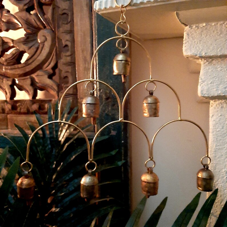 Indian Hanging Bells Iron Bells Bohemian Decor Handmade - Etsy