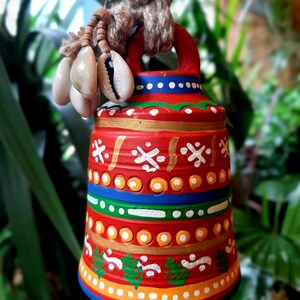 Clay Crafted Hanging Bells Bohemian Decorations Christmas | Etsy