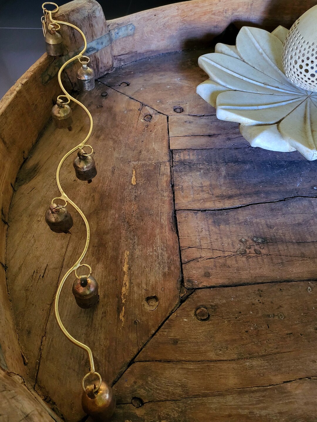 Indian Hanging Bells, Iron Bells, Bohemian Decor, Handmade Bells, Wind ...