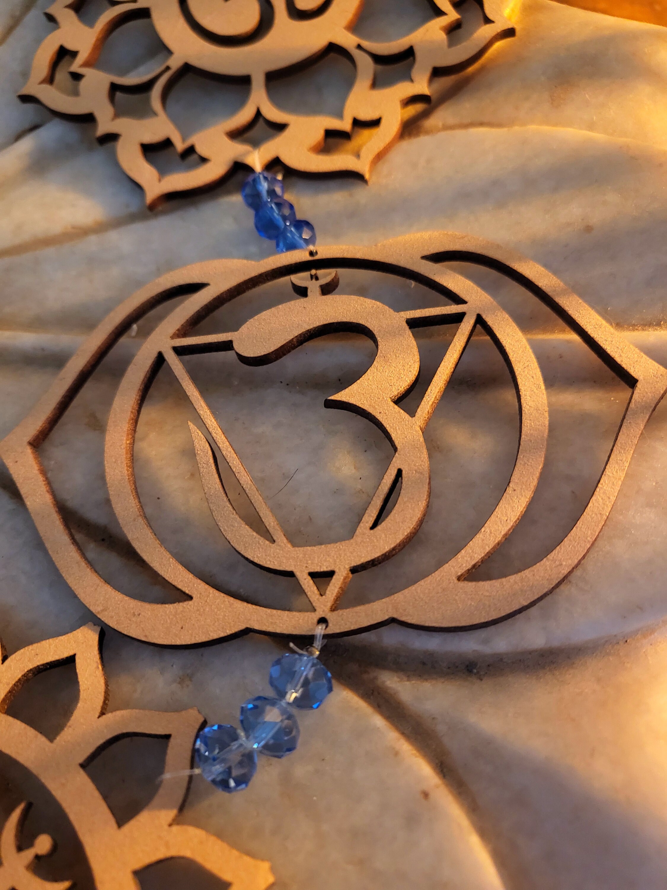 Hanging Chakras, Wooden Hanging Decor, Chakra Hanging With Chakra Beads ...