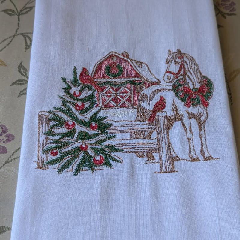Flour Sack Tea Towel Horse - Etsy