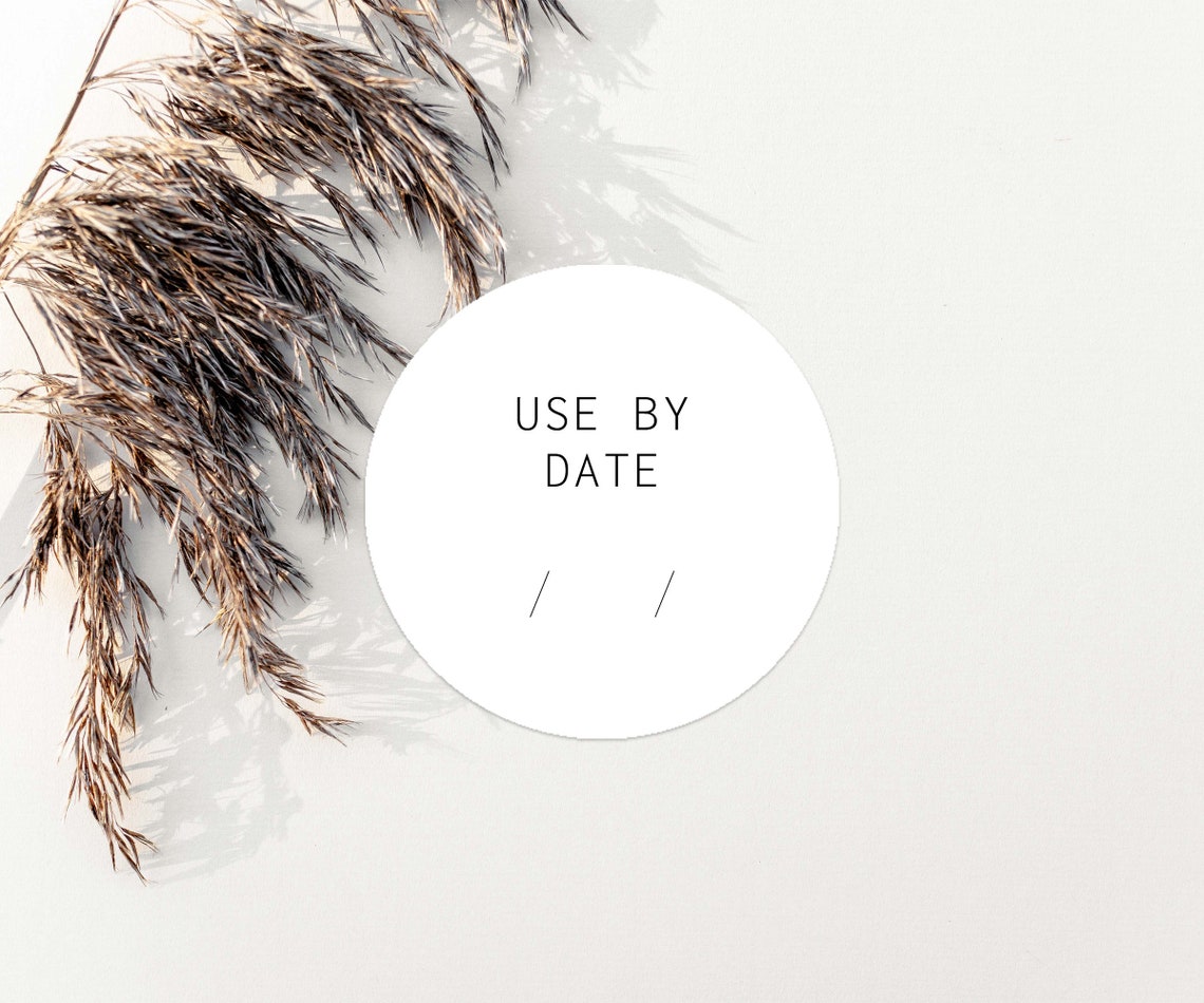 Use by Best Before Expiry Date Labels Modern Labels | Etsy