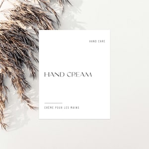 Hand Wash Label | Hand Cream Label | Bathroom Labels | Kitchen Labels ...