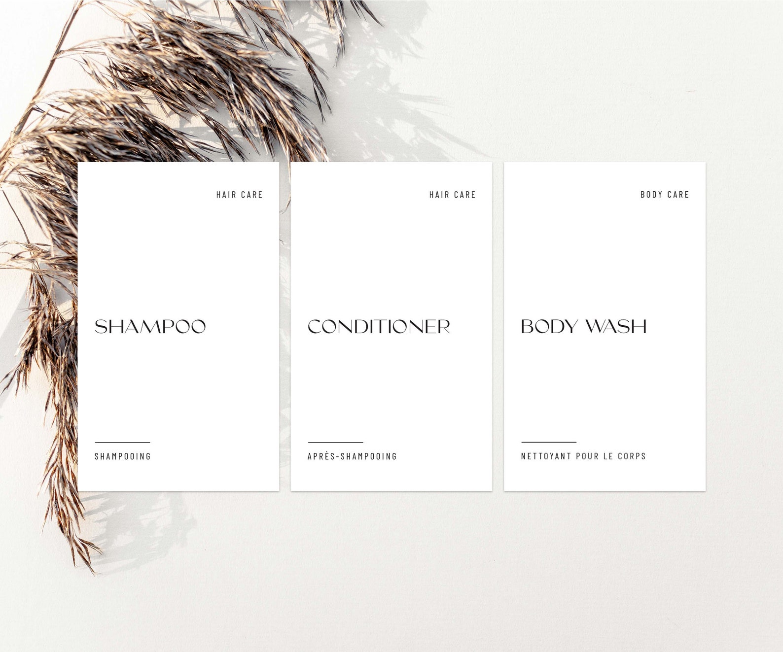 Shampoo, Conditioner and Body Wash Labels | Shower Label | Bathroom ...