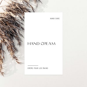 Hand Wash Label | Hand Cream Label | Bathroom Labels | Kitchen Labels ...