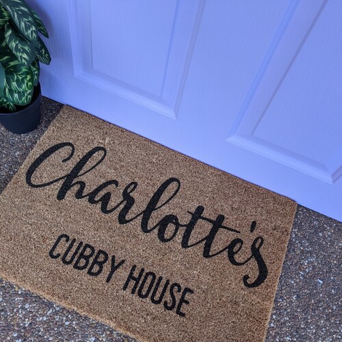 Personalised Cubby House Sign Floral Design-laser Cut-kids - Etsy