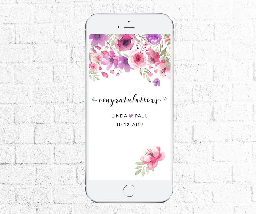 Congratulations Wedding Card Electronic Invitation 3, Custom Wedding ...