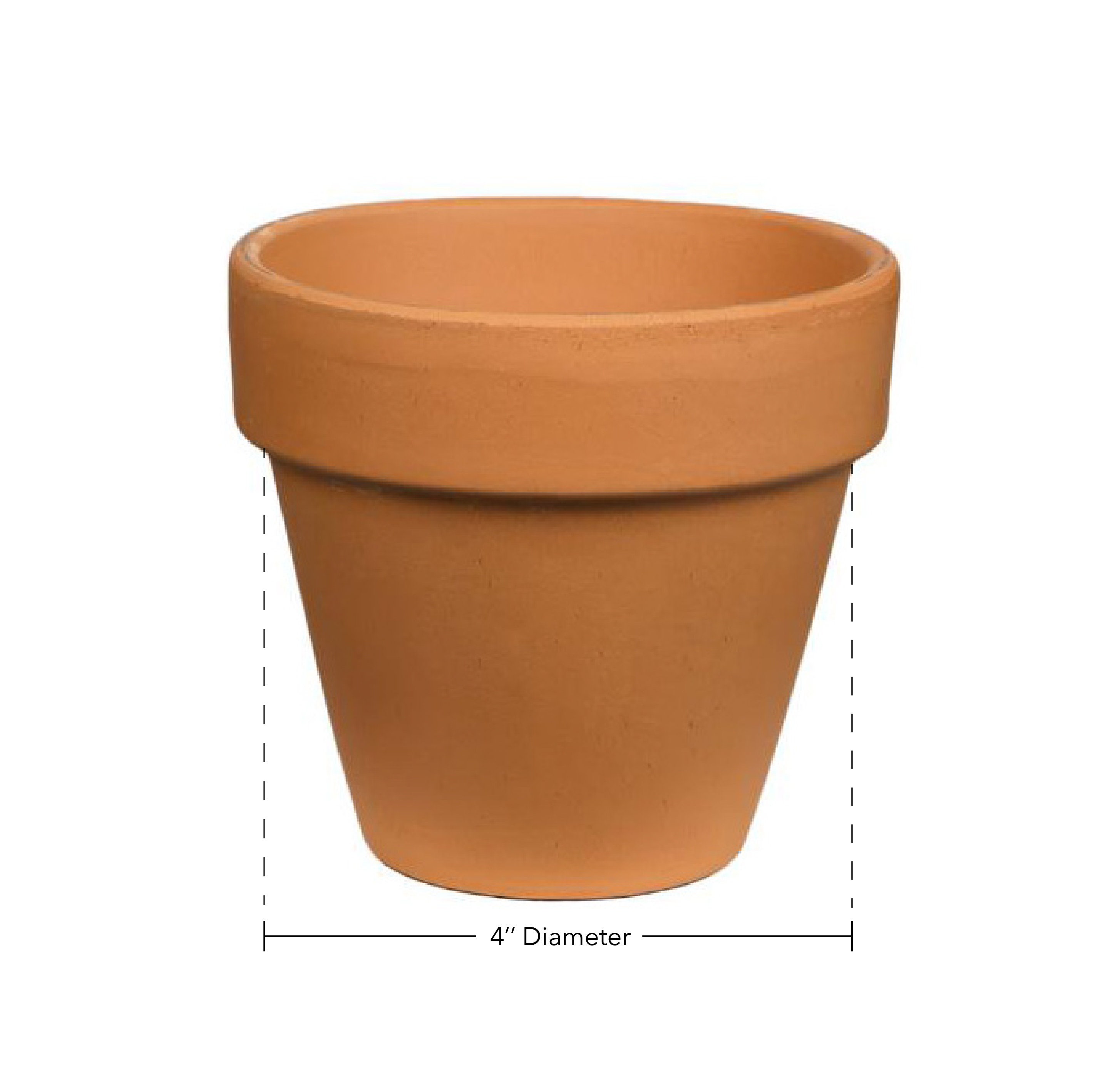 2 Step Planter for 4in Pots / 4 inch Pot / 4'' Clay | Etsy