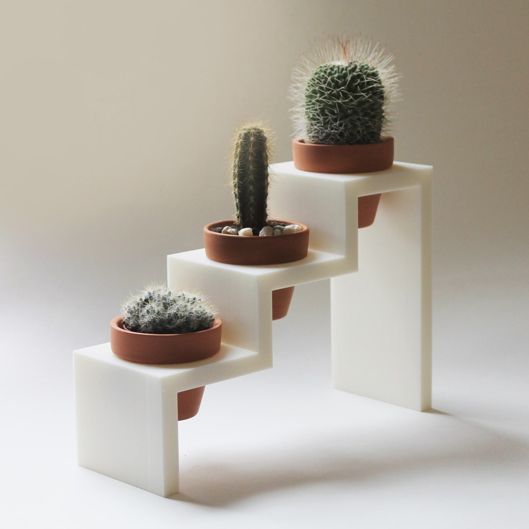 3D Printed Planter + Clay Pots / Indoor Planter / Plant Holder ...