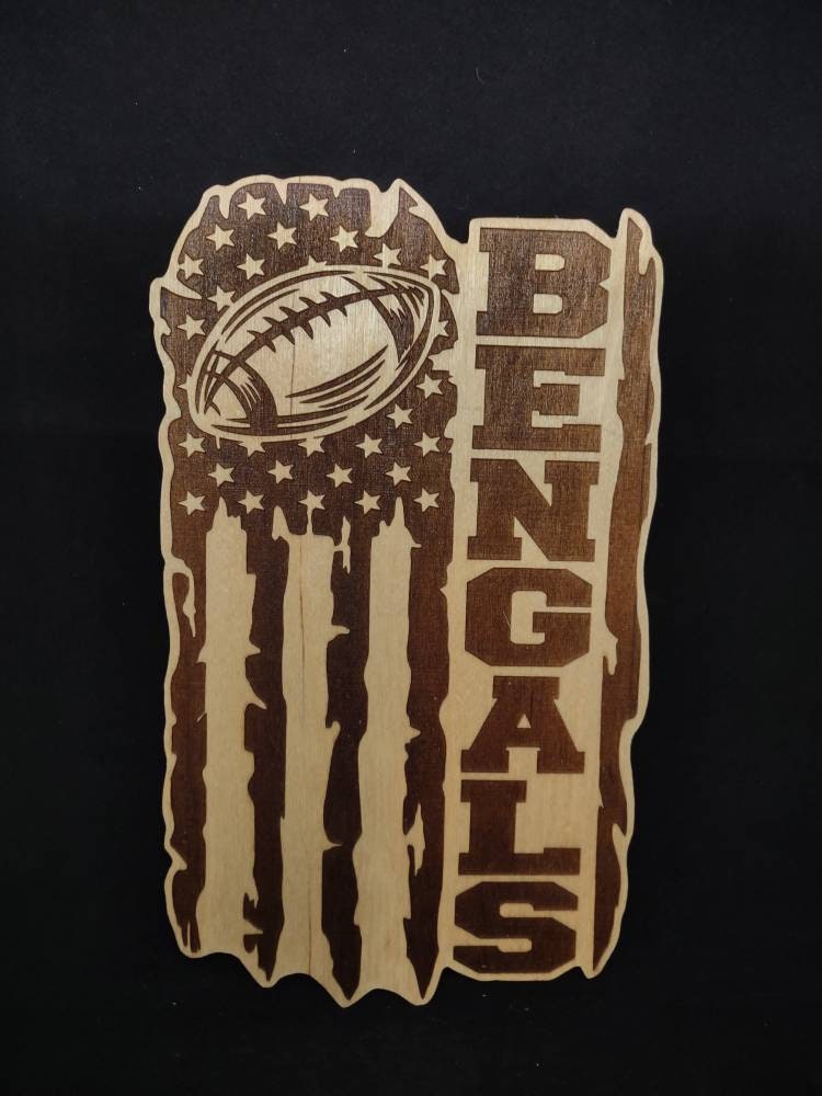 Bengals Flag Laser Engraved 4 Sizes - Etsy