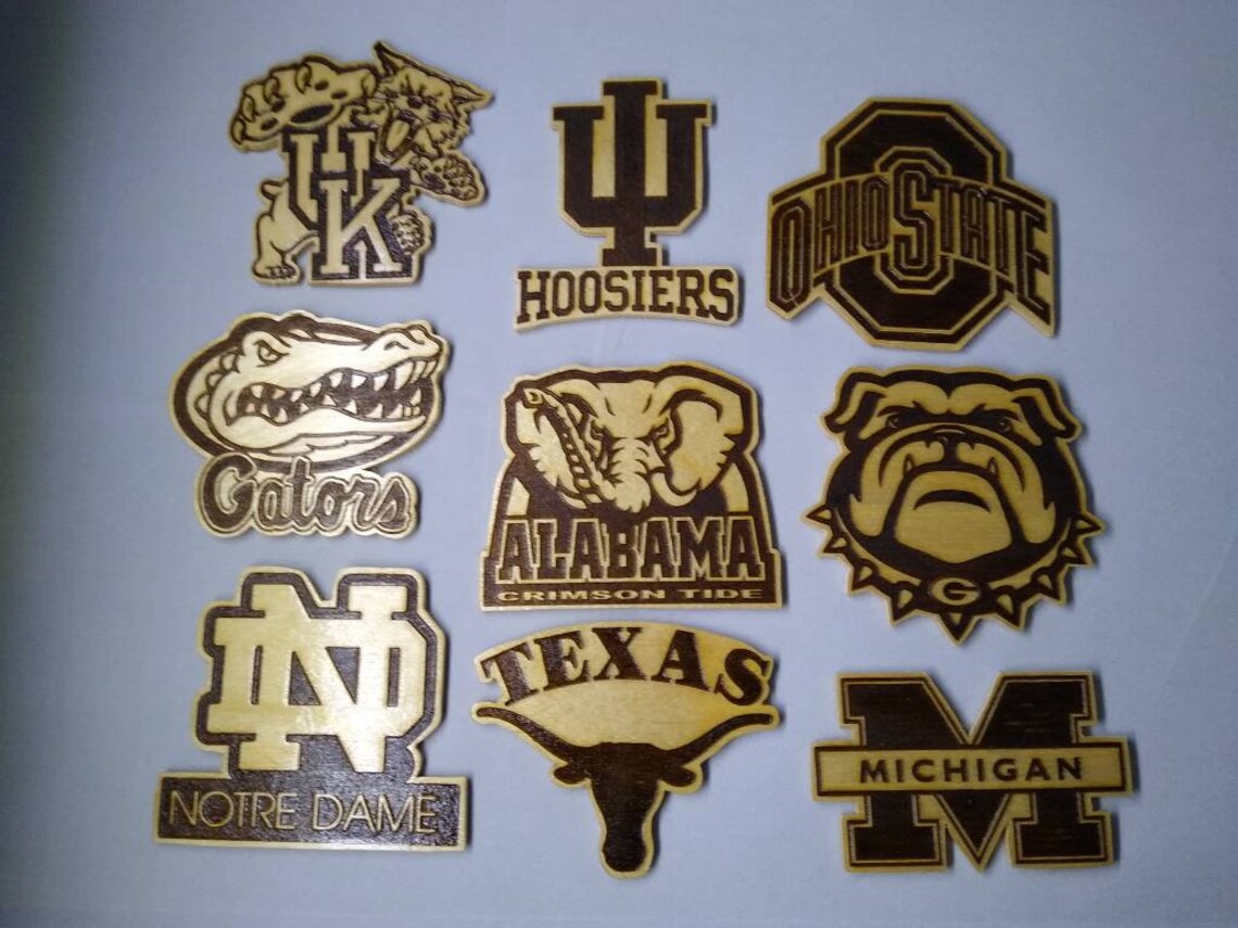 Ohio State Laser Engraved Wood College Football Logo Magnets - Etsy