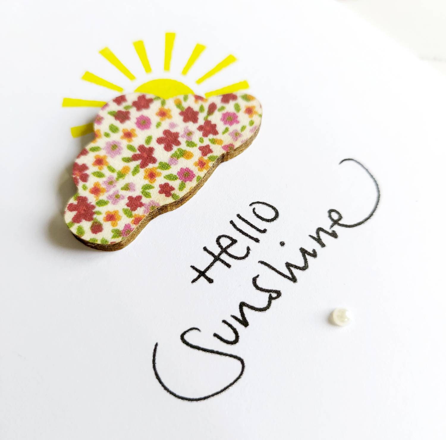 Birthday Card Hello Sunshine Greetings Card Rainbow - Etsy UK