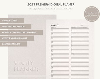The Daily 5 Minute Journal 2023 Digital Planner 2023 Planner Daily ...