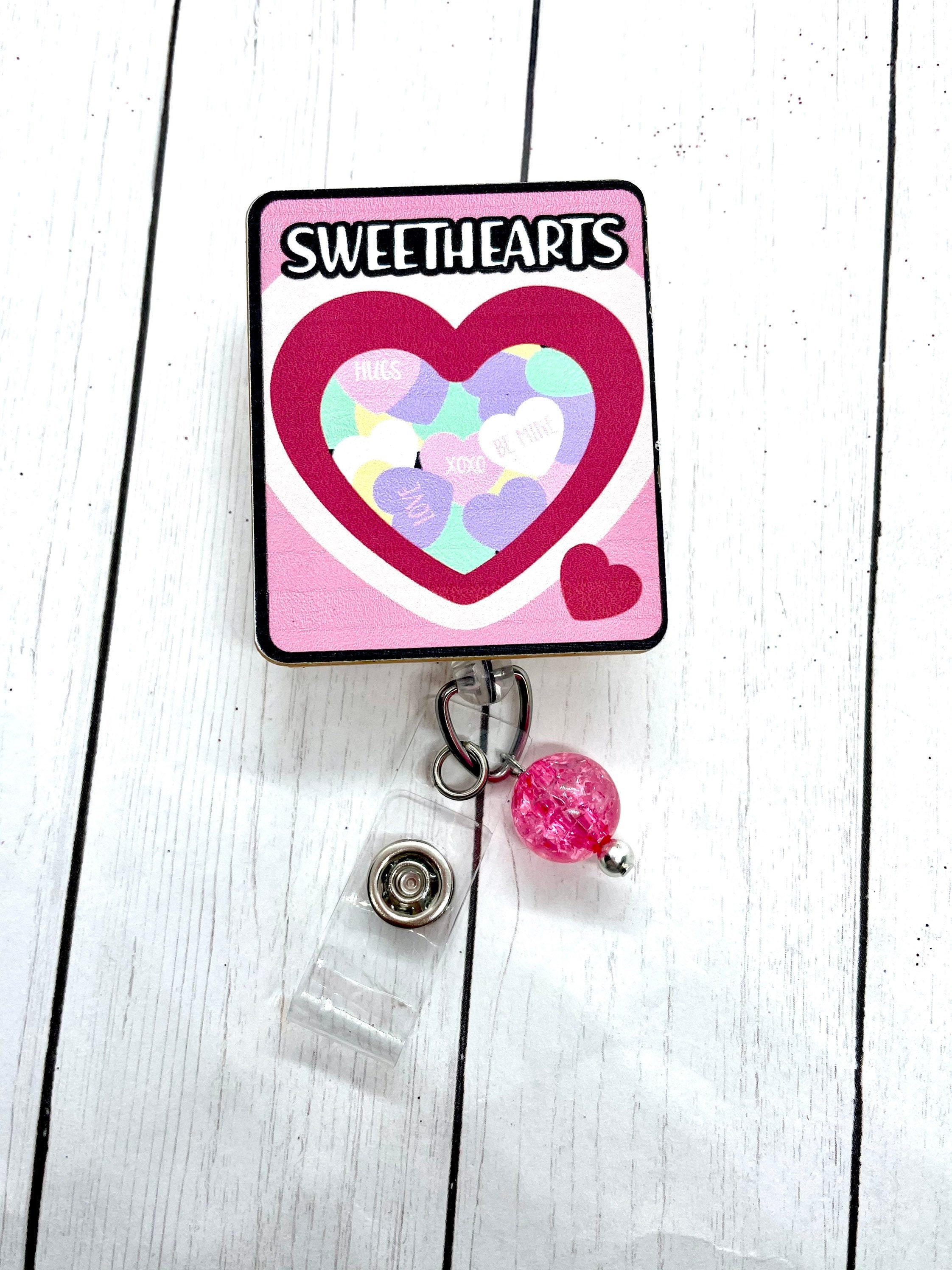 Sweethearts Valentines Day badge reel | Etsy