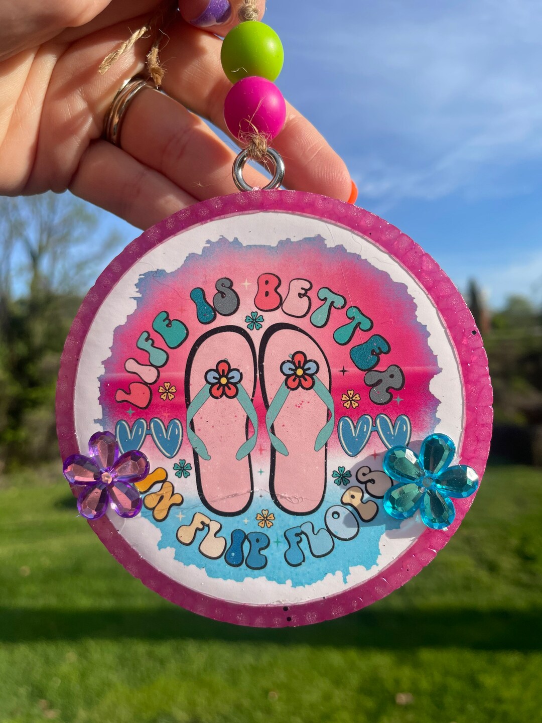 Life is Better in Flip Flops Freshie, Summer Car Freshie, Car Air ...