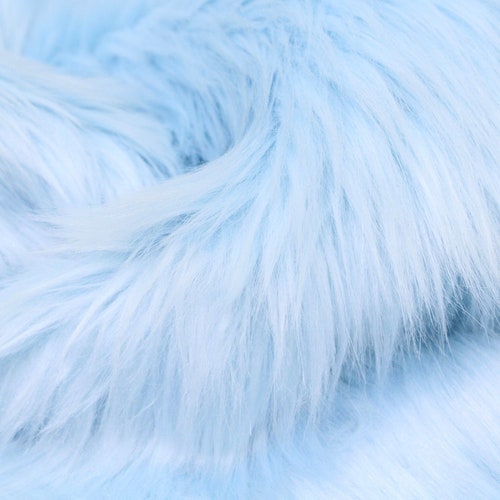 Eden BURGUNDY Shaggy Long Pile Soft Faux Fur Fabric for | Etsy