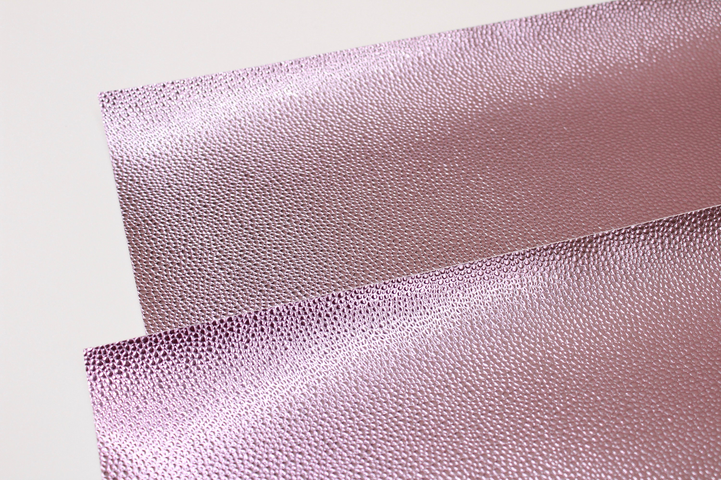 METALLIC LIGHT PINK Faux Leather Sheets Pink Glossy Pebble | Etsy