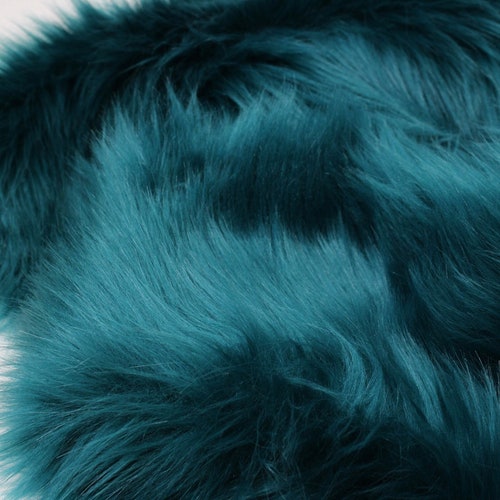 Royal Blue Luxury Long Pile Faux Shaggy Fur Fabric Sold by - Etsy