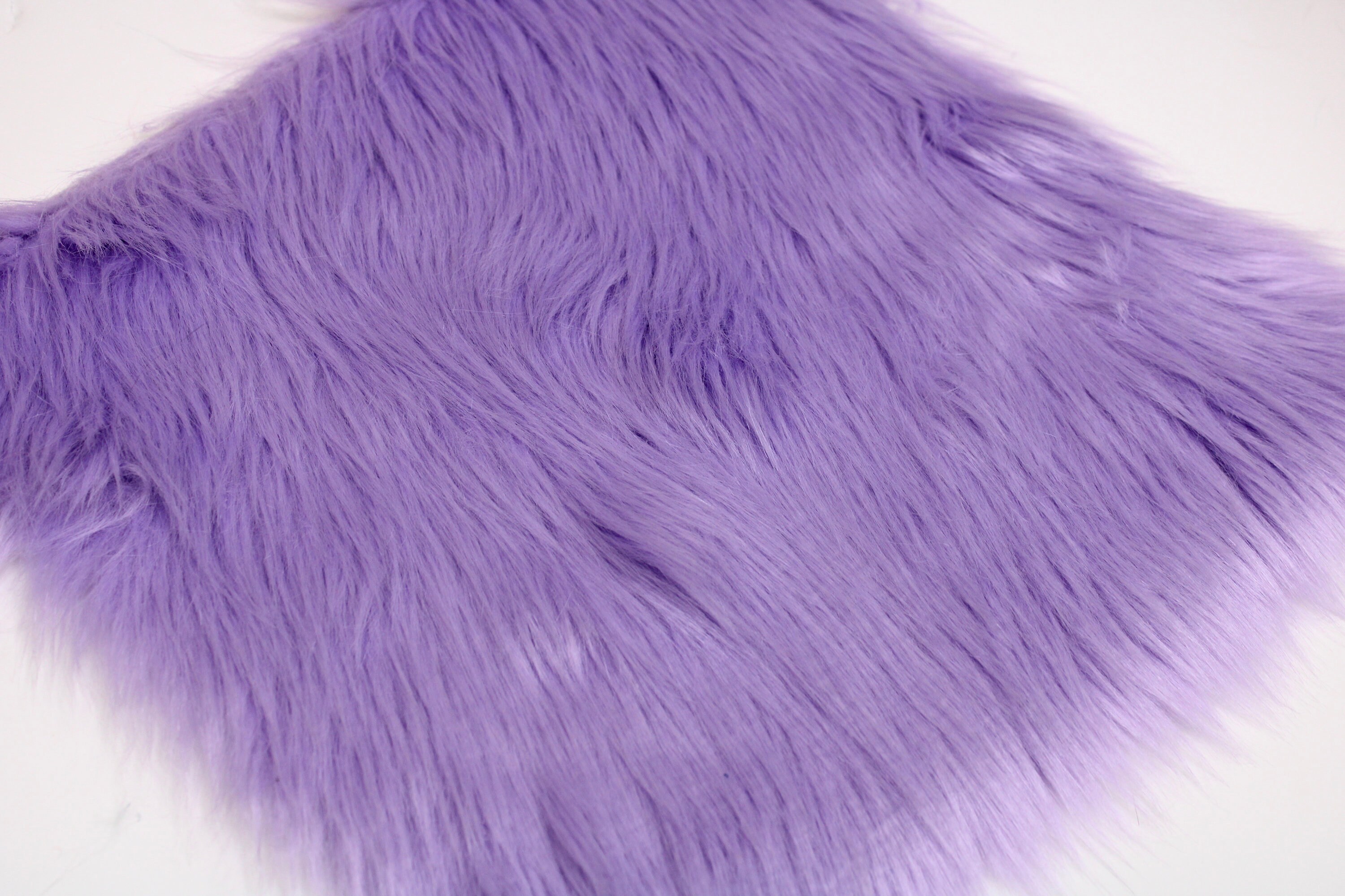 LAVENDER Faux Fur 2 Pile Faux Fur Fabric Fur Fabric | Etsy