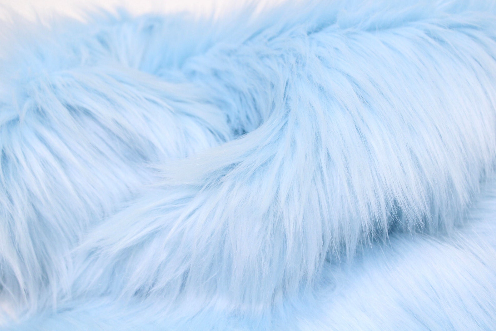 BABY BLUE Faux Fur by Trendy Luxe 2 Pile Faux Fur - Etsy