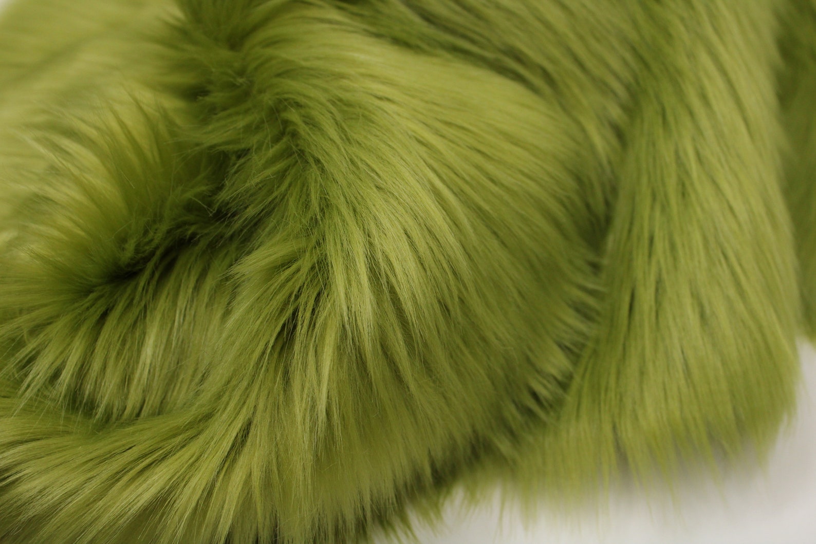 OLIVE GREEN Faux Fur by Trendy Luxe 2 Pile Faux Fur - Etsy