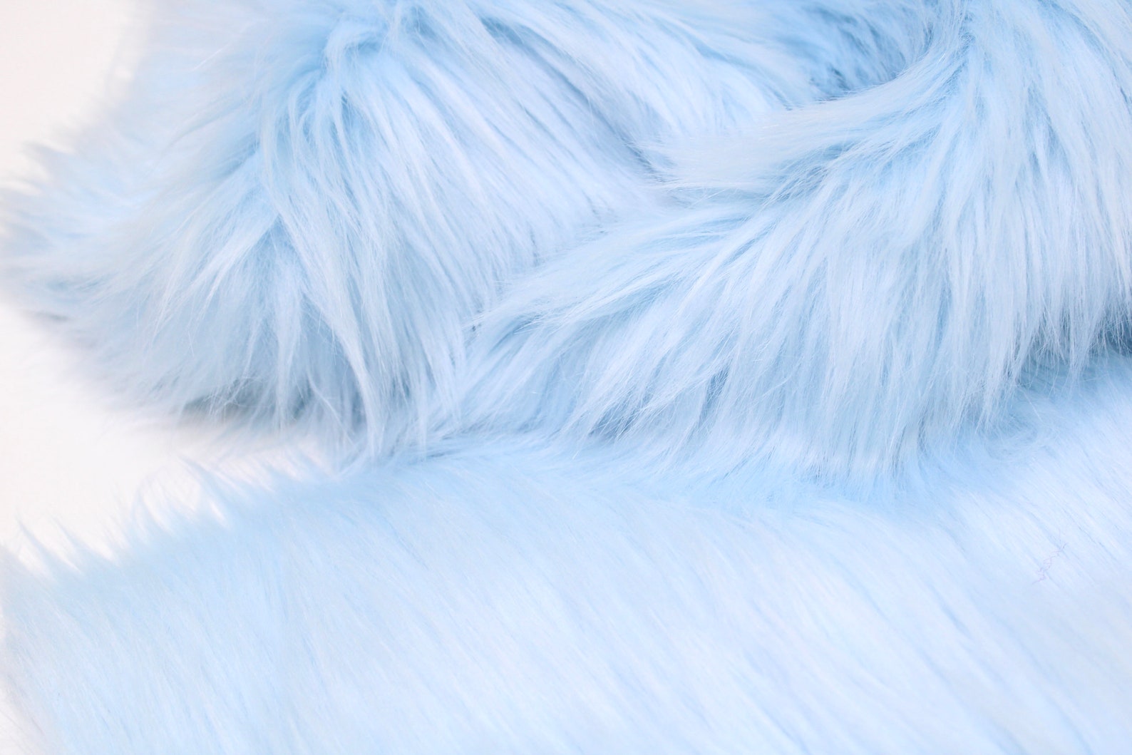 BABY BLUE Faux Fur by Trendy Luxe 2 Pile Faux Fur - Etsy