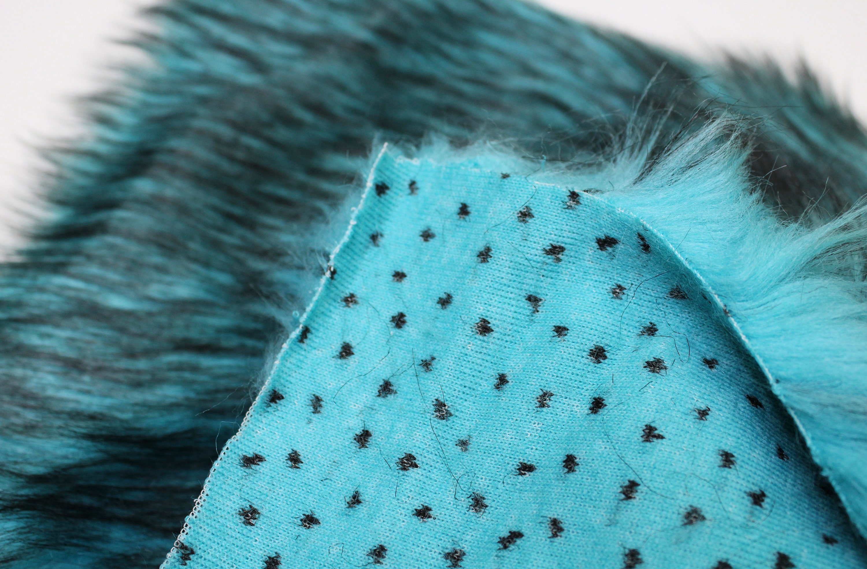 DARK TURQUOISE HUSKY Faux Fur 2 Pile Faux Fur Fabric | Etsy