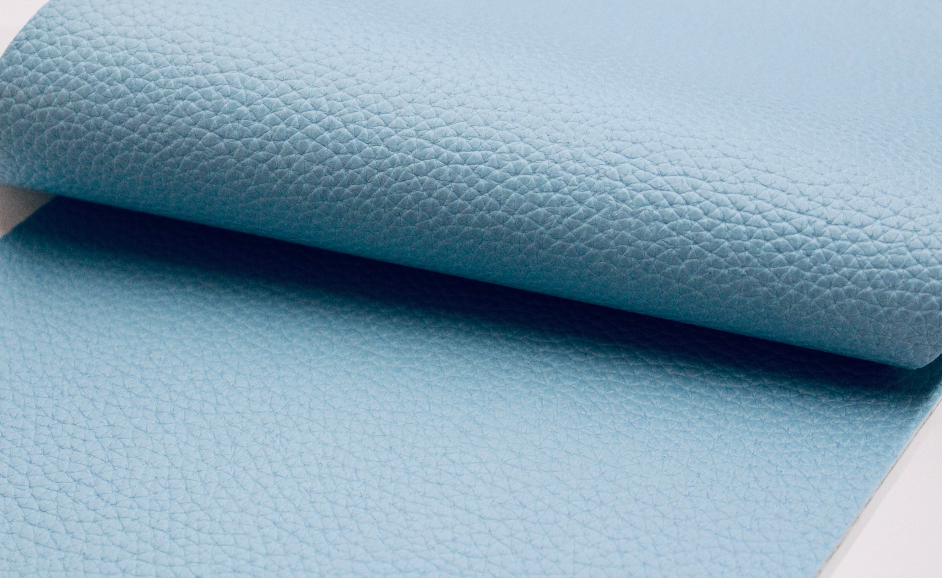 LIGHT BLUE Faux Leather Sheets Litchi Leather Texture Fabric | Etsy