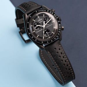 Black Swift Rally Strap for Moonswatch Mercury - Etsy