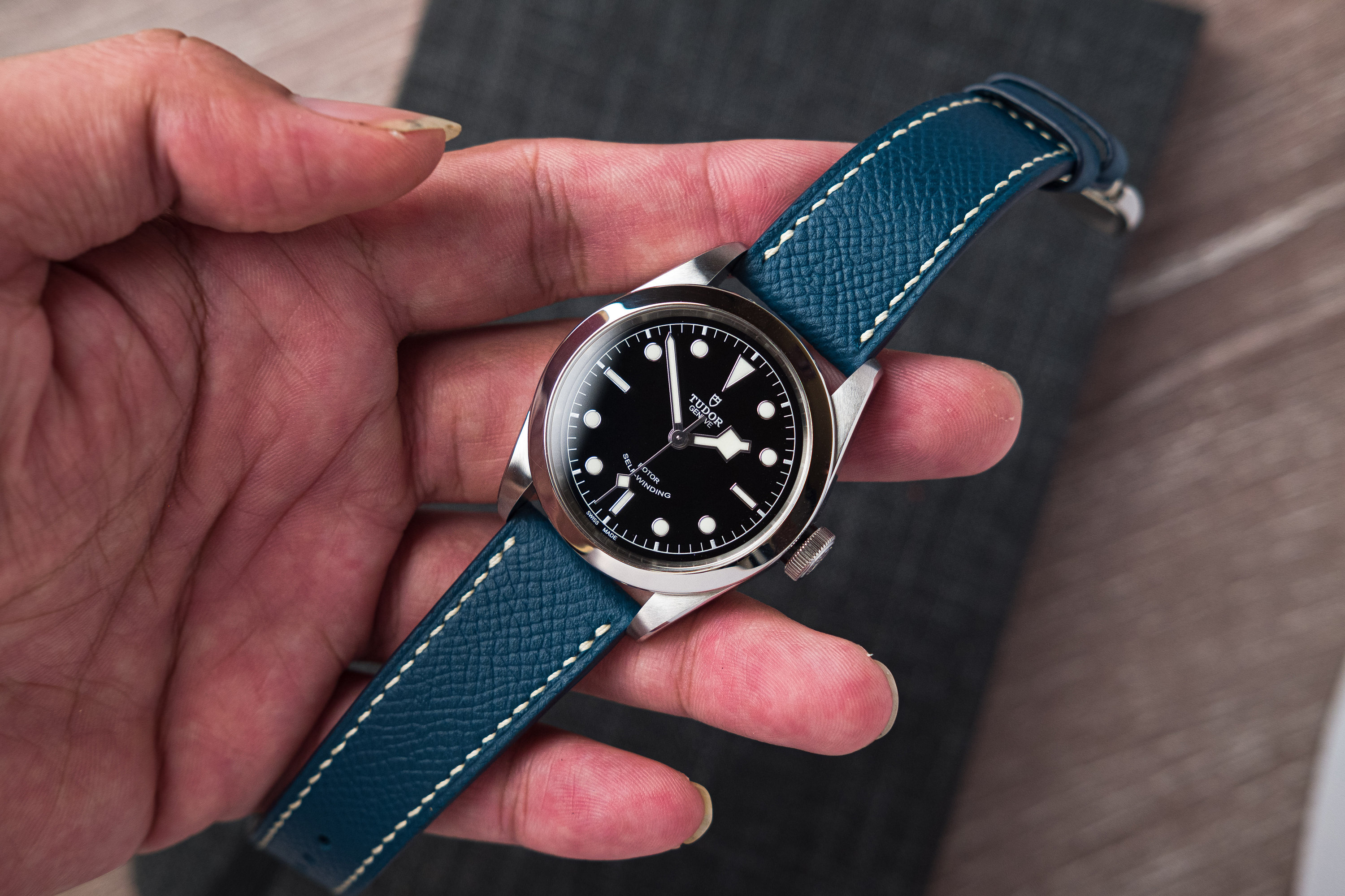 Parisian Blue Watch Strap Handmade Vintage Watch Strap for | Etsy