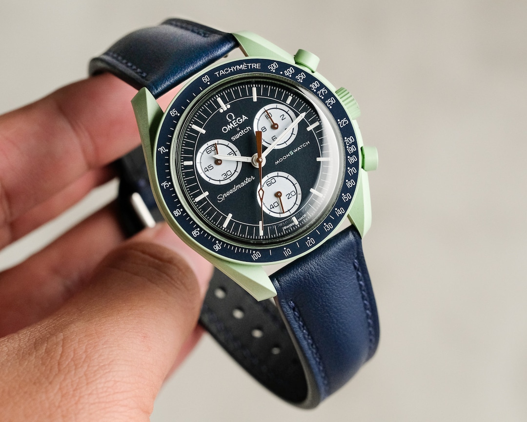 Navy Blue Swift Strap for Moonswatch Mission on Earth - Etsy