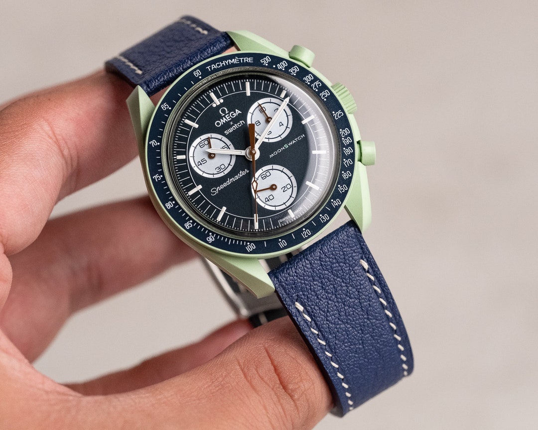 Navy Blue Sully Strap for Moonswatch Mission on Earth - Etsy