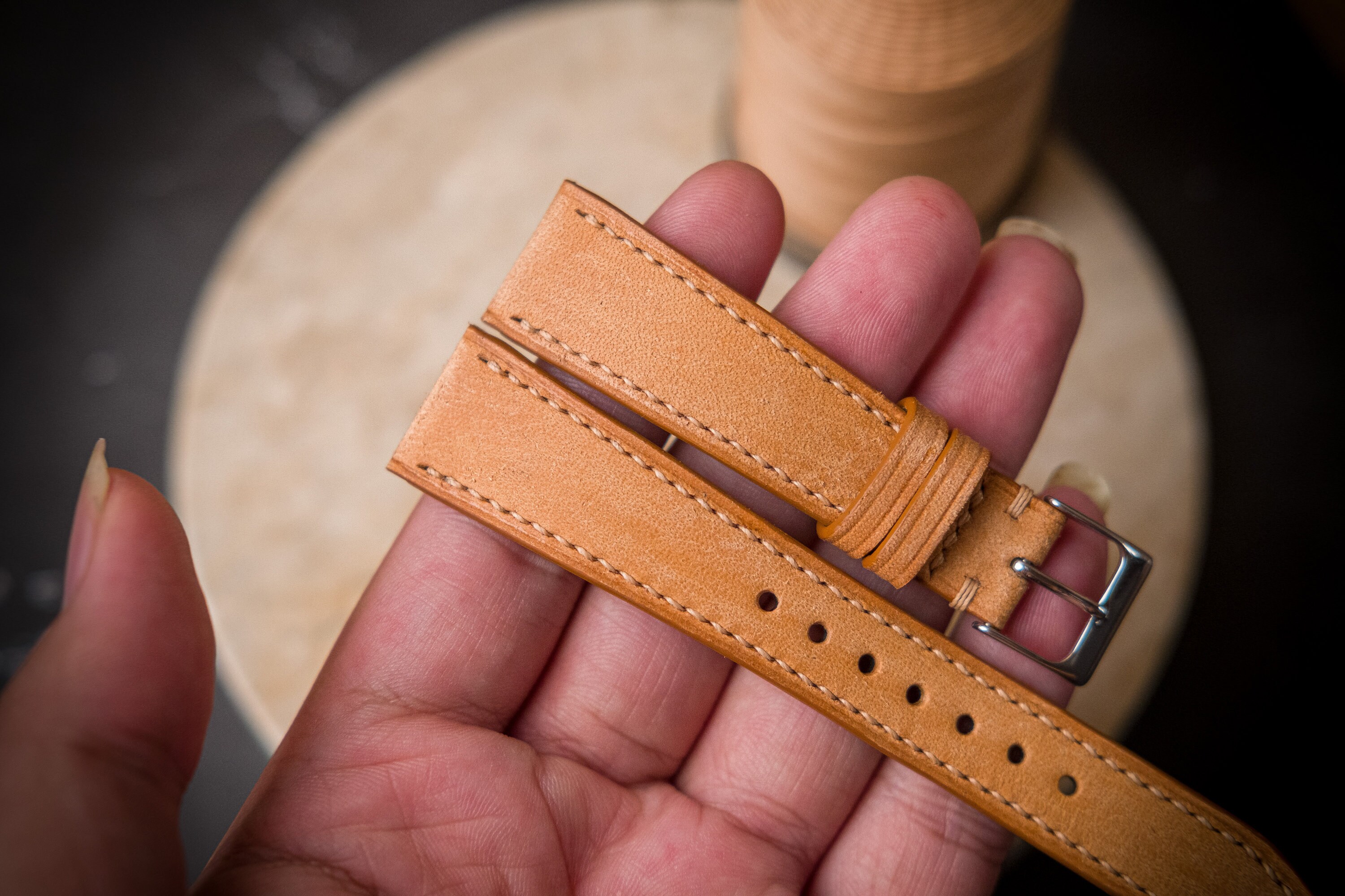 Natural brown watch strap handmade vintage watchband for | Etsy