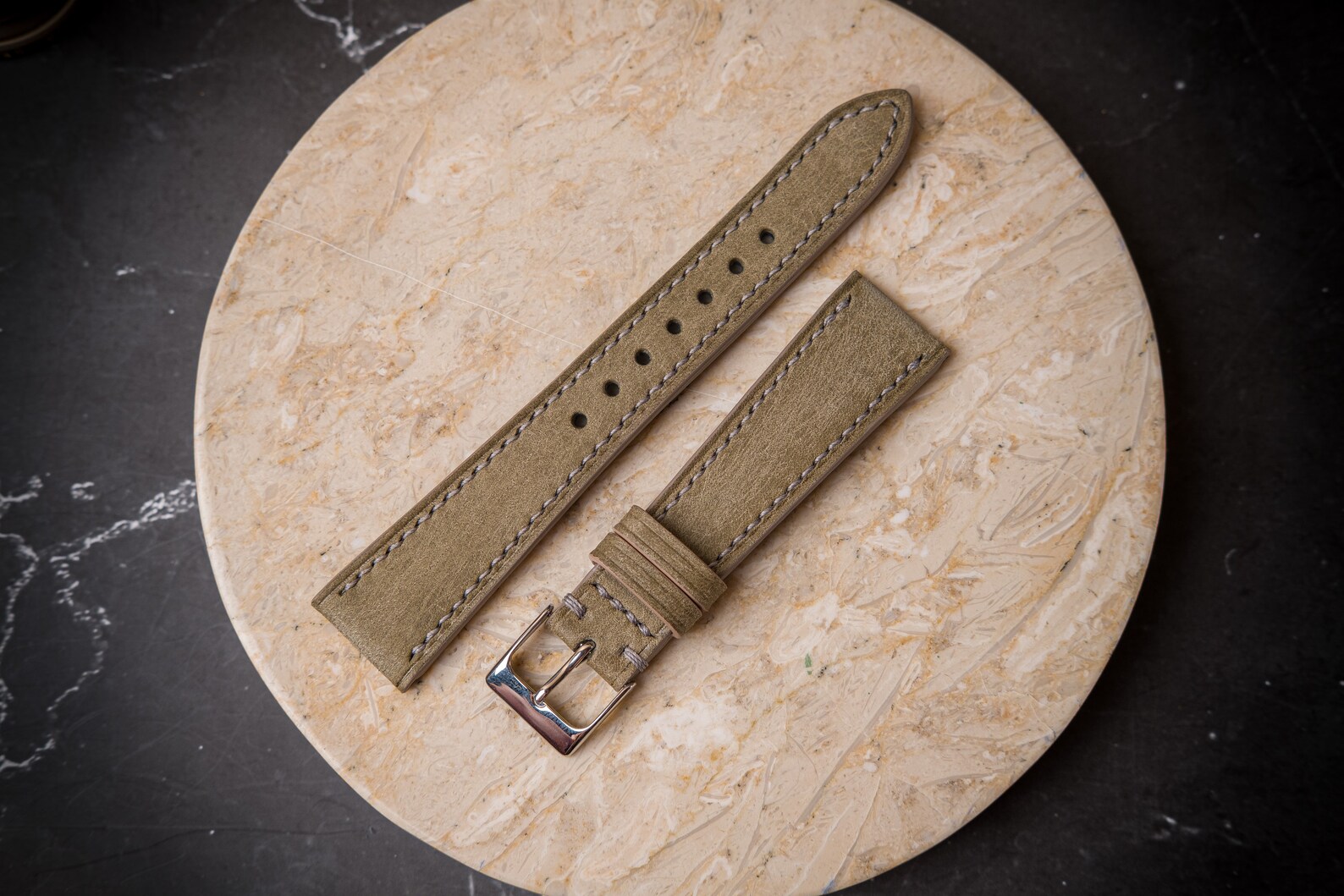 Taupe Grey Watch Strap Handmade Vintage Watch Band for Grand | Etsy