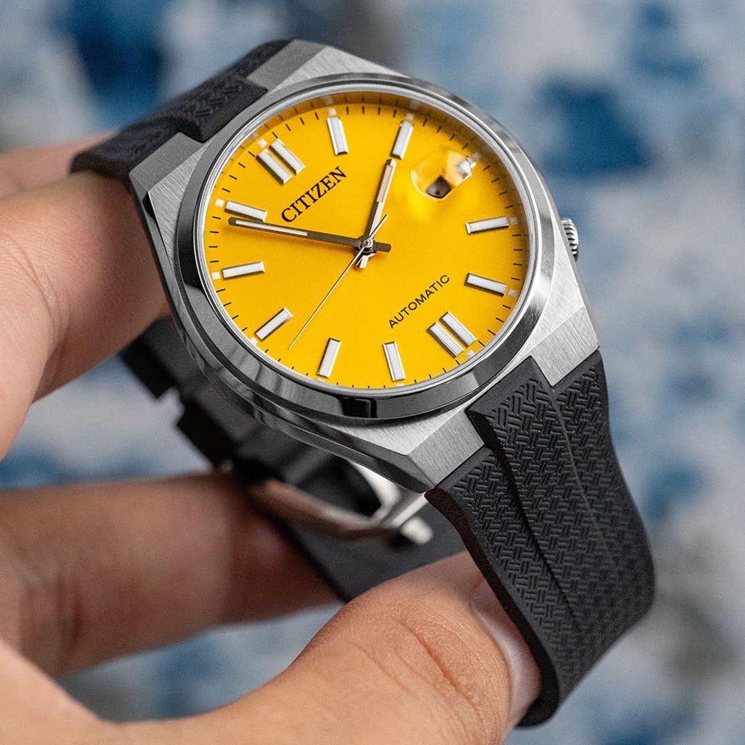 Black Rubber Strap for Citizen Tsuyosa - Etsy