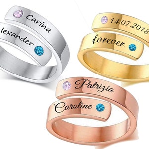 ID Stainless Steel Ring With Engraving as Desired One Size in - Etsy